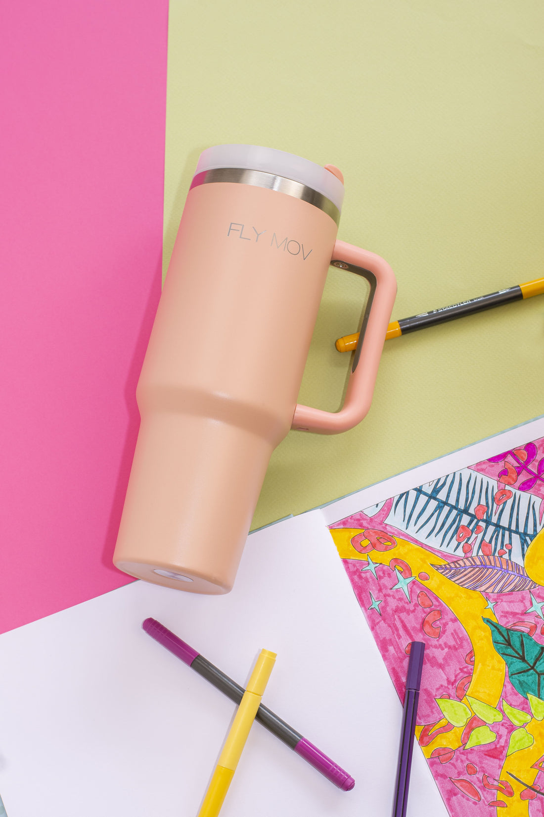 Tumbler Rosa Pastel FLY MOV – FLYMOV